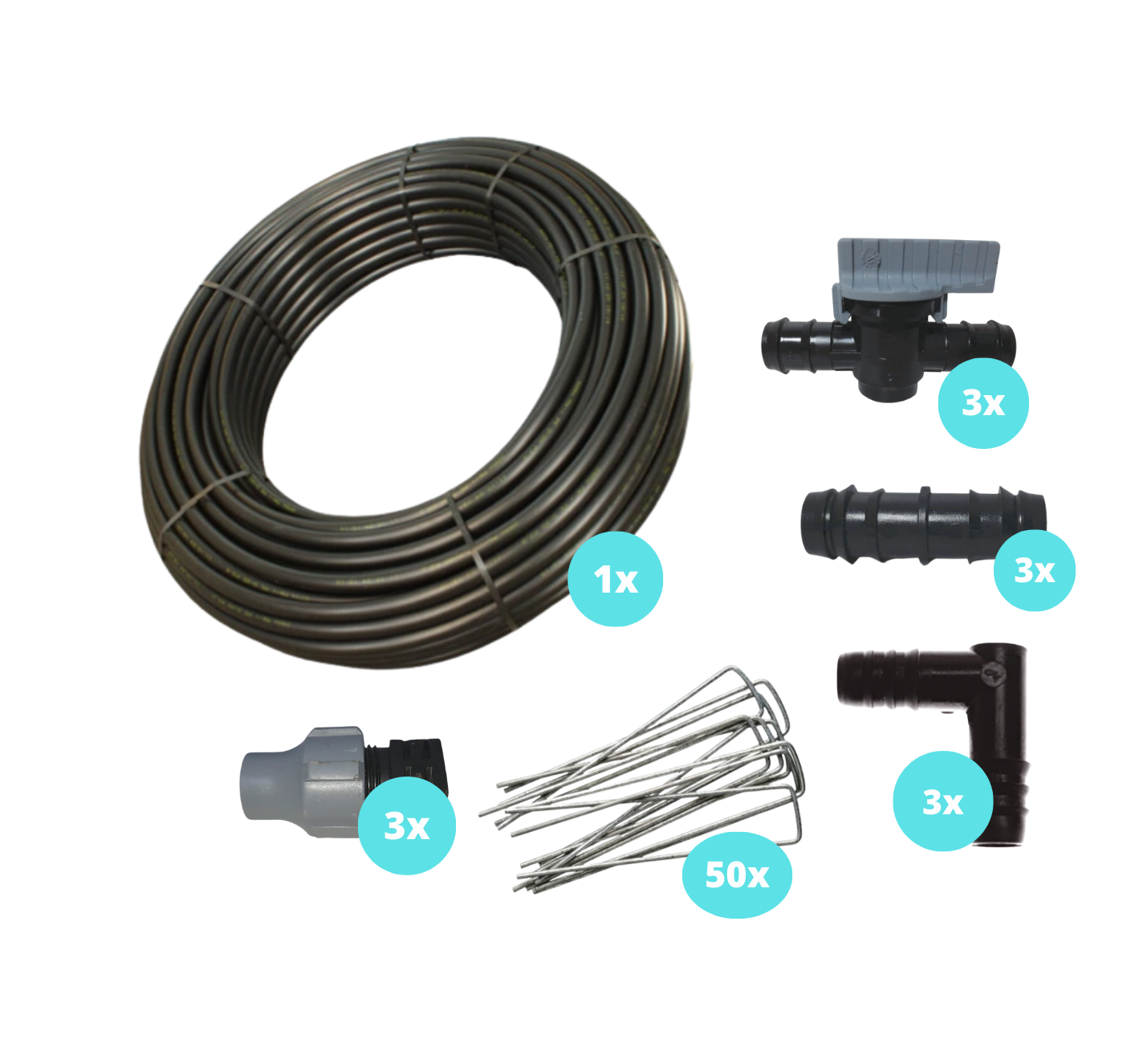 Complete druppelslangset 100 meter | Onlineberegening.nl - Online Beregening