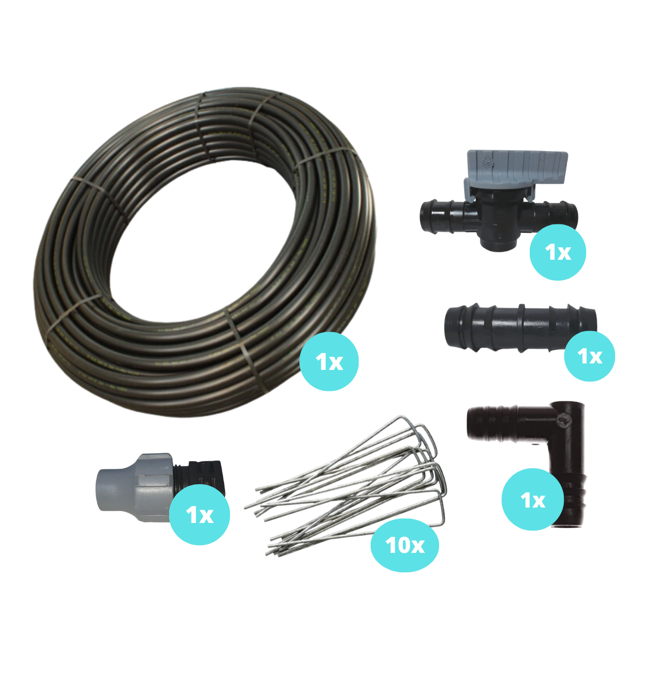 Complete druppelslangset kleine border 25 meter | Onlineberegening.nl - Online Beregening