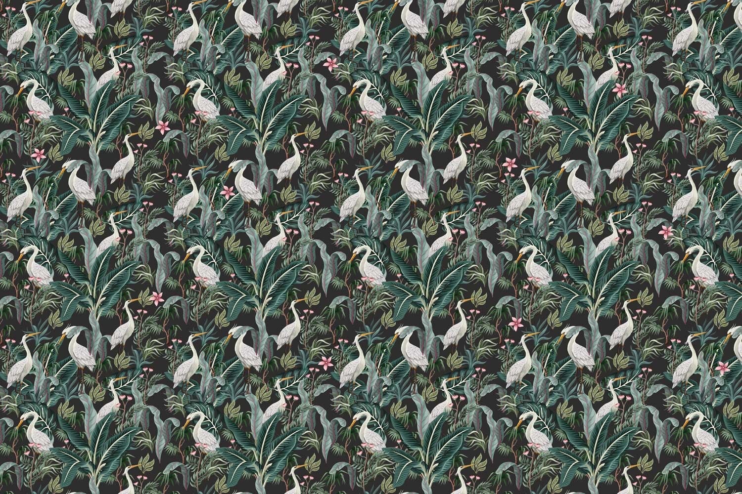 Sierlijk behang met reigers voor een vleugje elegantie - Amsterdam Wall Lab