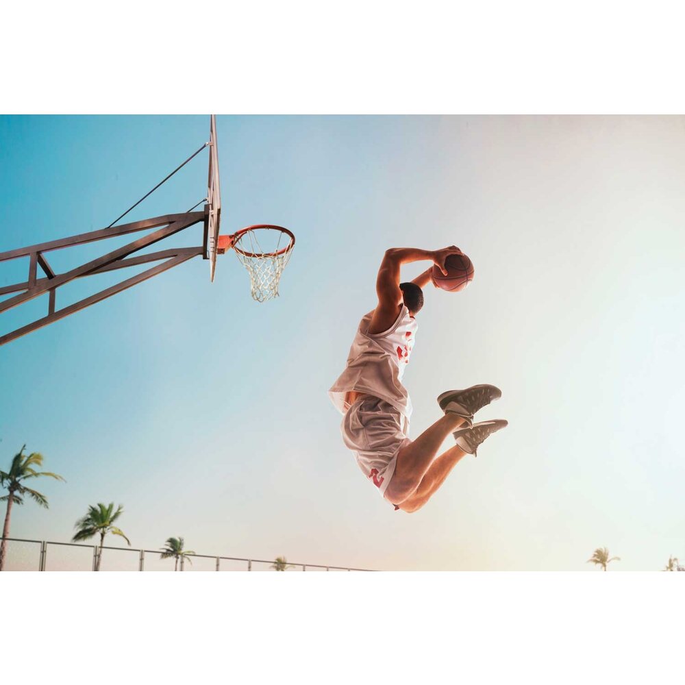 Wallpaper with a dunking basketball player for tough teenage rooms ...