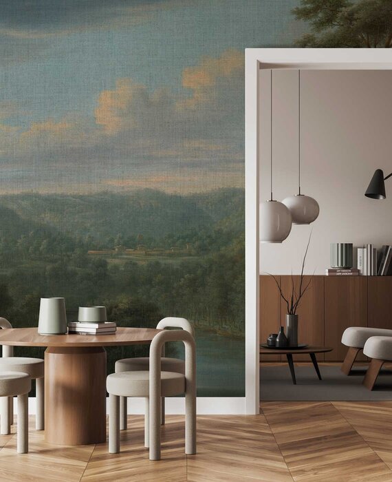 Wallpaper with painted landscapes for a classic look - Amsterdam Wall Lab