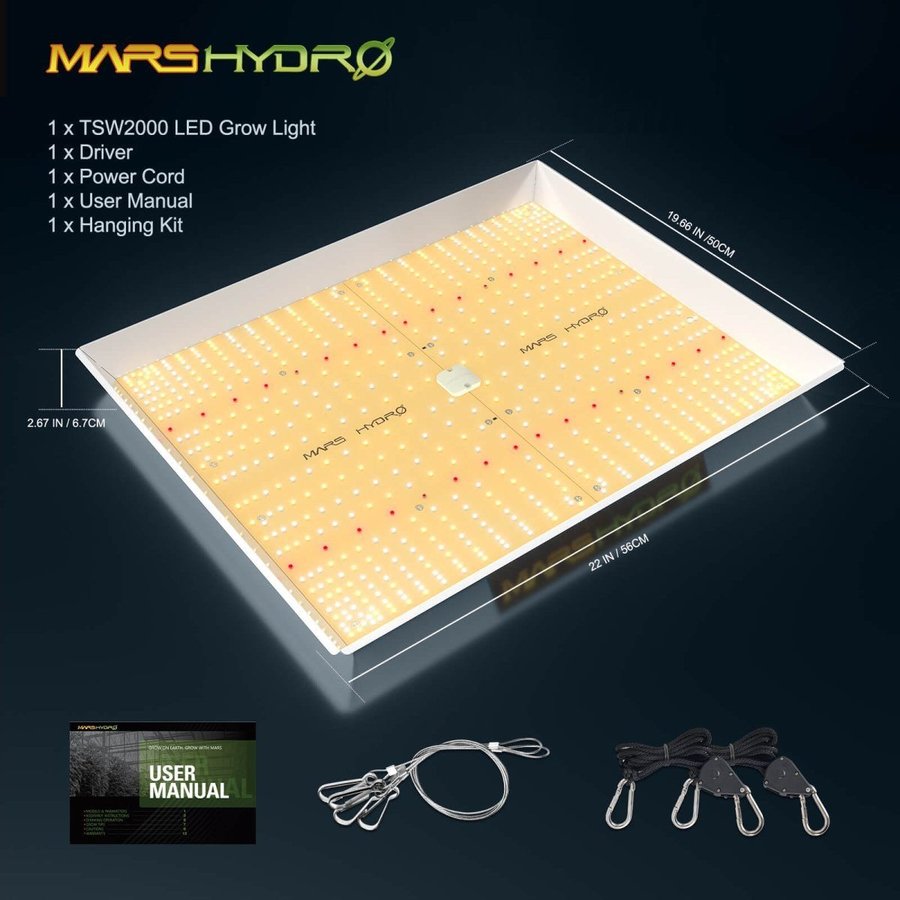 Mars Hydro TSW 2000 - Mars Hydro LED Grow lights - Grow-dutch.com