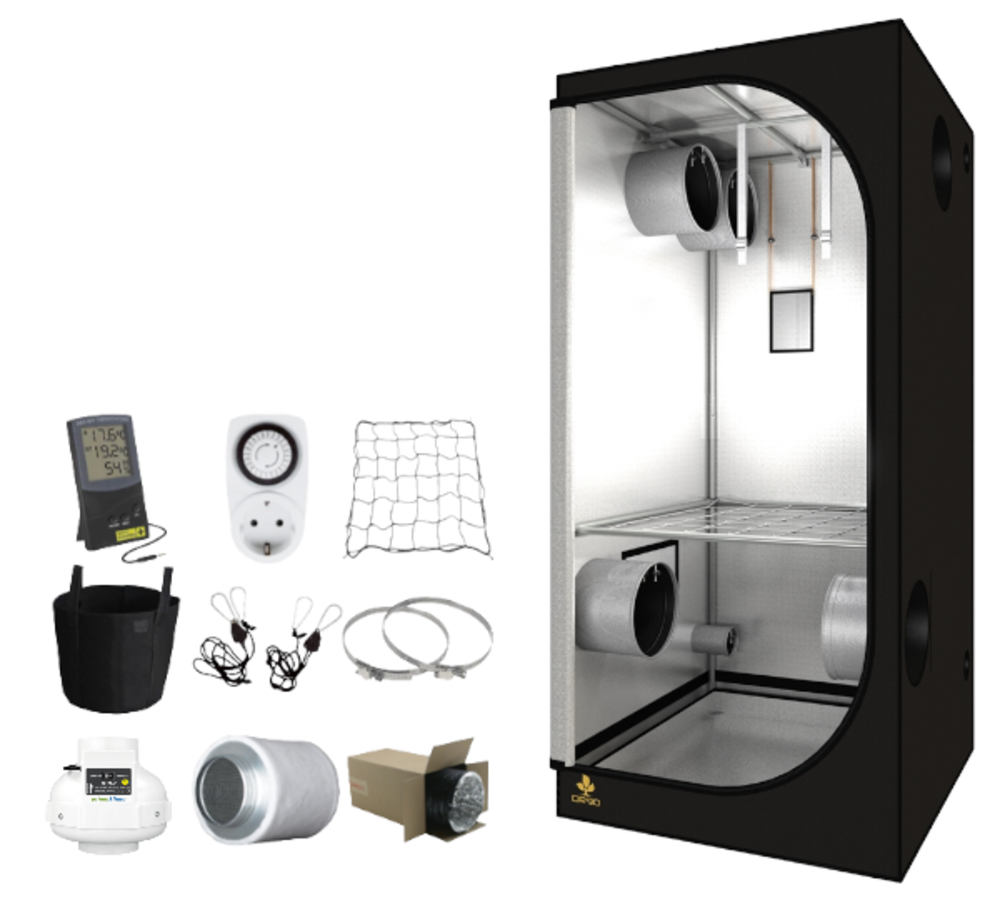 Construction of a complete grow box 100x100 - Secret Jardin - Grow tent ...