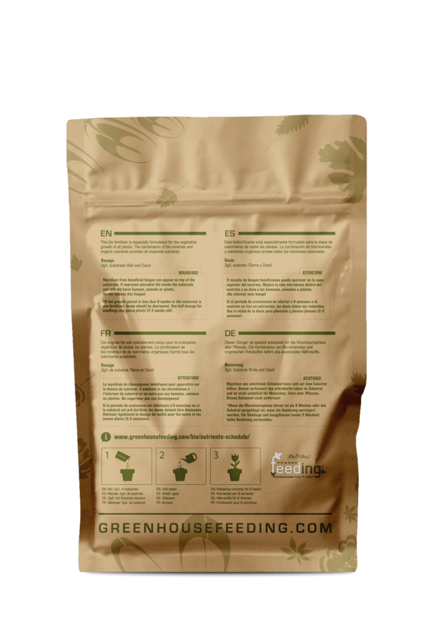 Green House BioGrow 2.5kg Fertilizer - Green House Feeding - Grow-Dutch.com