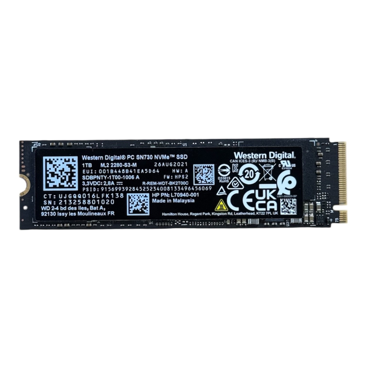 SN730 - Refurbished 1TB - M.2 - PCI Express 3.0 x4 - 3.400MB/s ...