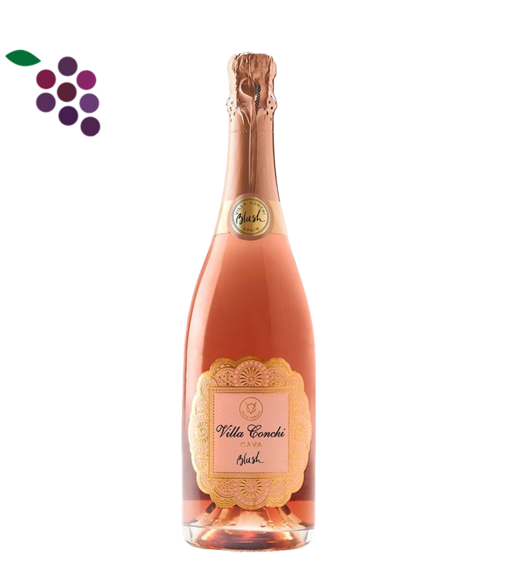 Villa Conchi Cava Rosado Blush - Fruitige Spaanse Cava - Wijnhandel den ...