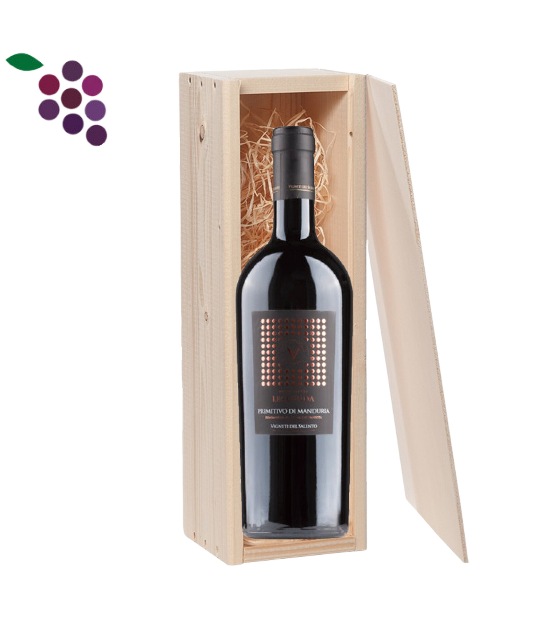 Wijngeschenk Vigne Vecchie Leggenda Primitivo di Manduria - Wijnhandel ...