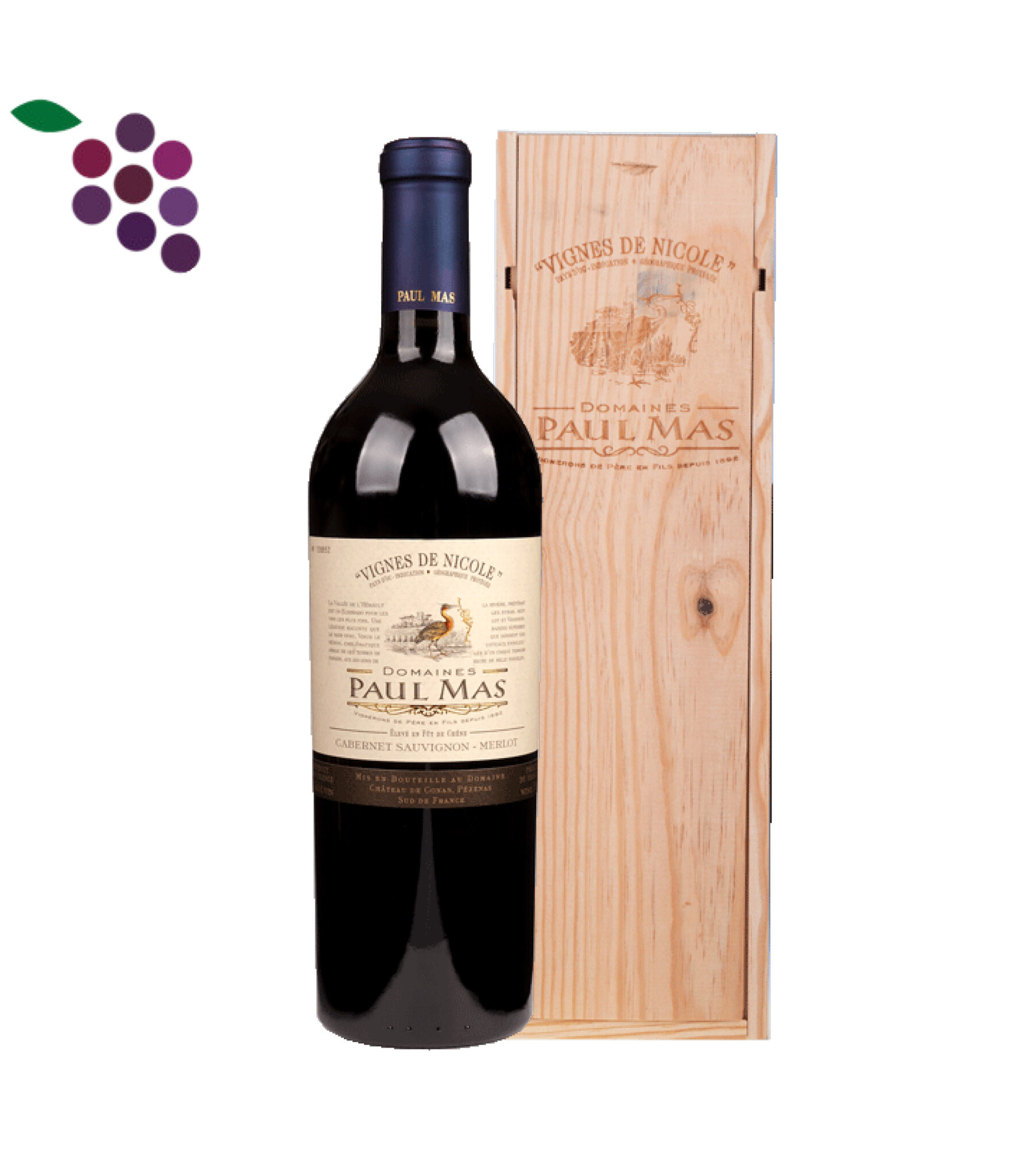 Paul Mas Vignes de Nicole Cabernet / Merlot MAGNUM 150cl kopen? - Wijnhandel den Toom