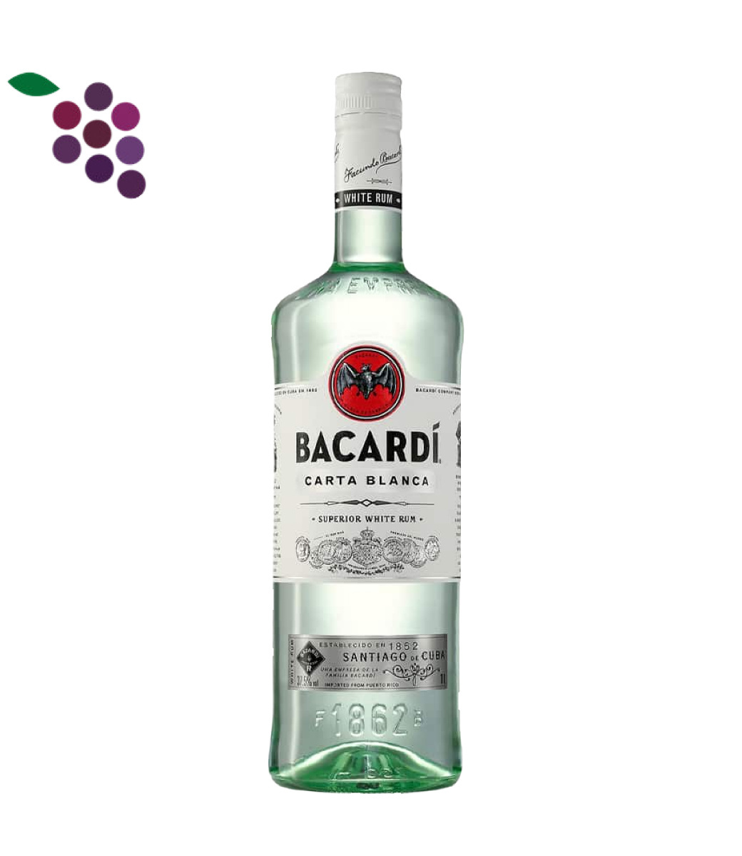 Bacardi Carta Blanca 100cl online kopen? Scherp in prijs! - Wijnhandel ...