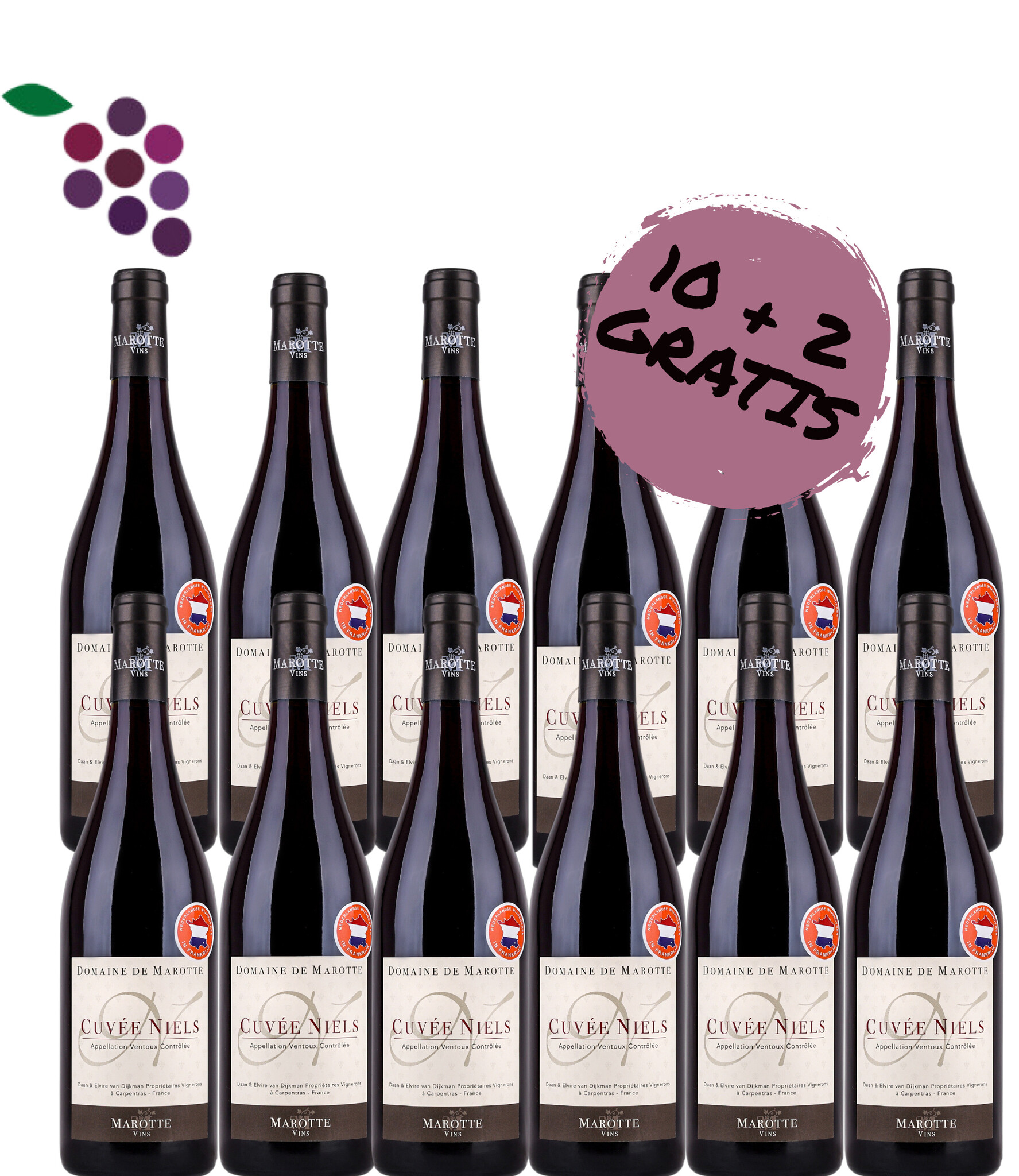 Domaine de Marotte Cuvee Niels 2020 - 10+2 Gratis - Wijnhandel den Toom