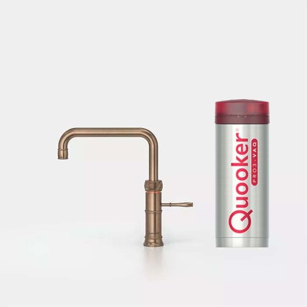 Quooker PRO3 Classic Fusion Square Messing Patina 3CFSPTN ...