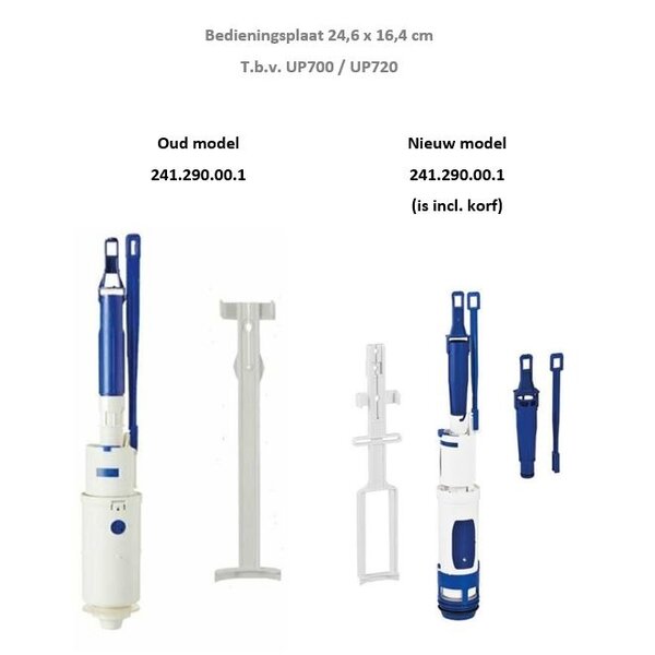 Geberit 241.290.00.1 klok spoelreservoir - Vervangingsmarkt