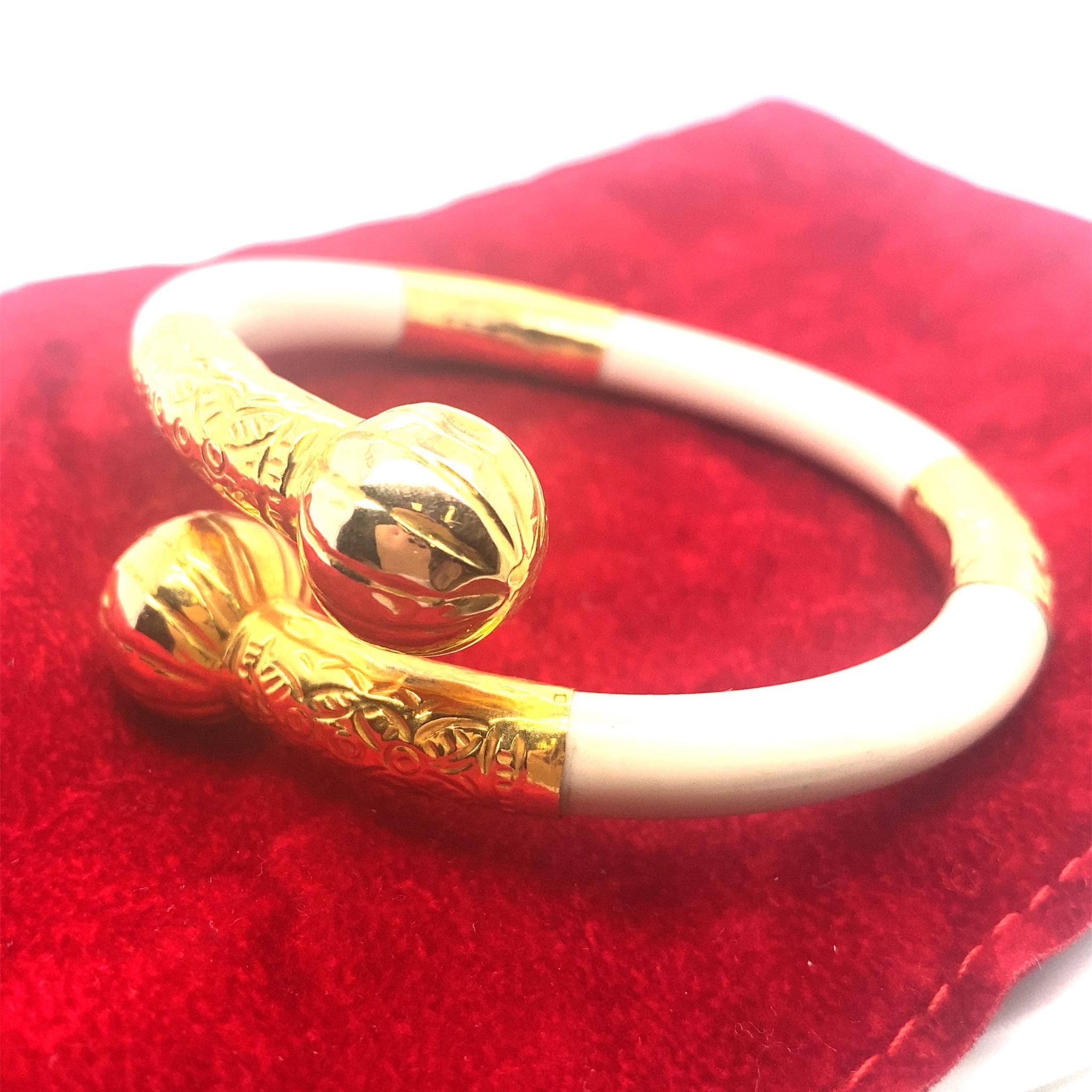 Occasion Surinaamse bangle beige - Juwelier Jansen