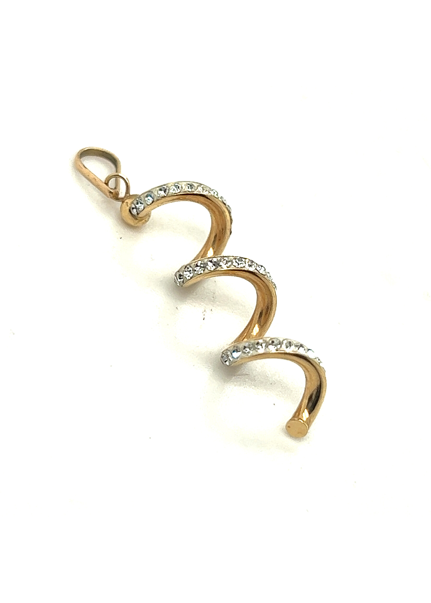 Gedraaide hanger met zirkonia - Juwelier Jansen