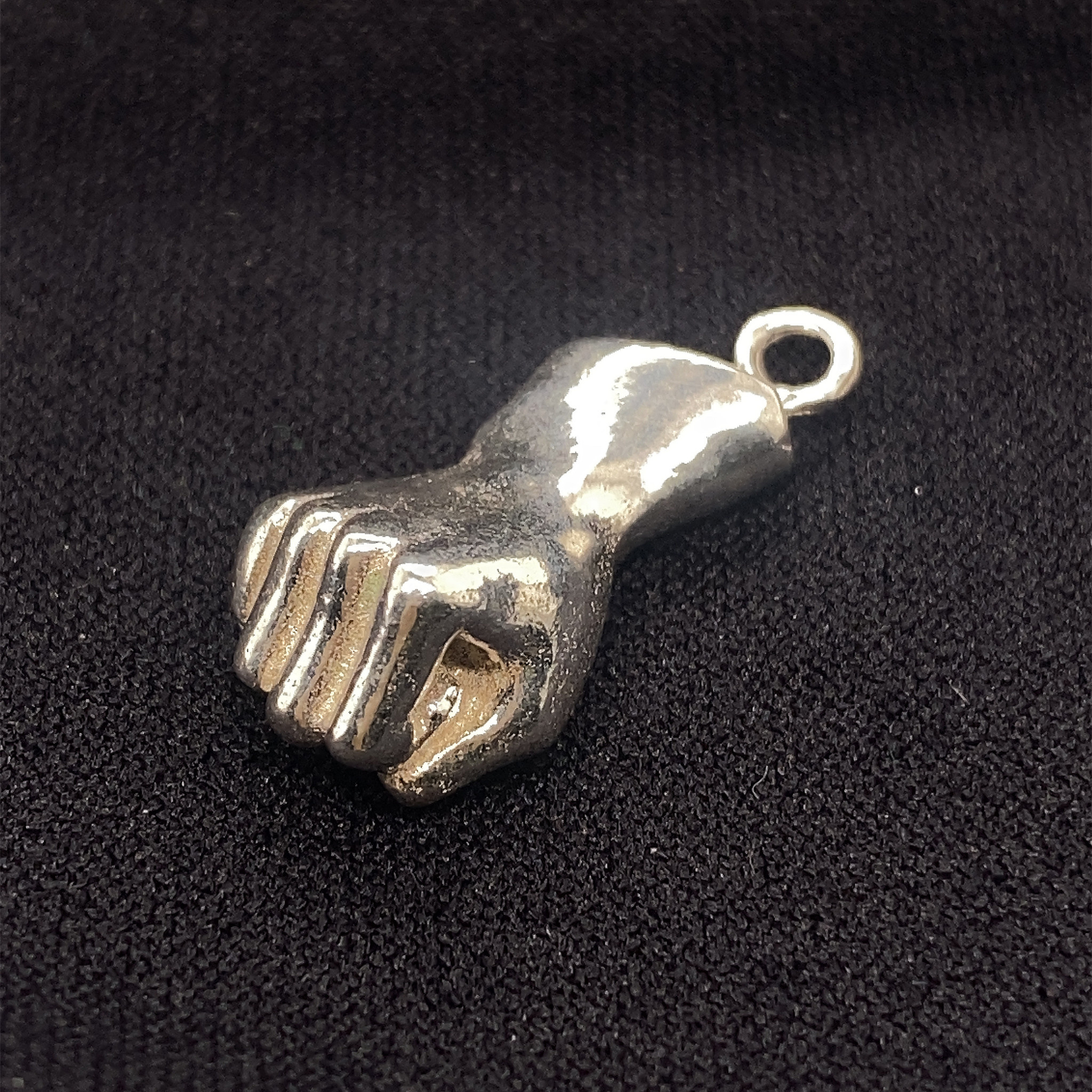 Zilveren hanger vuist - Juwelier Jansen