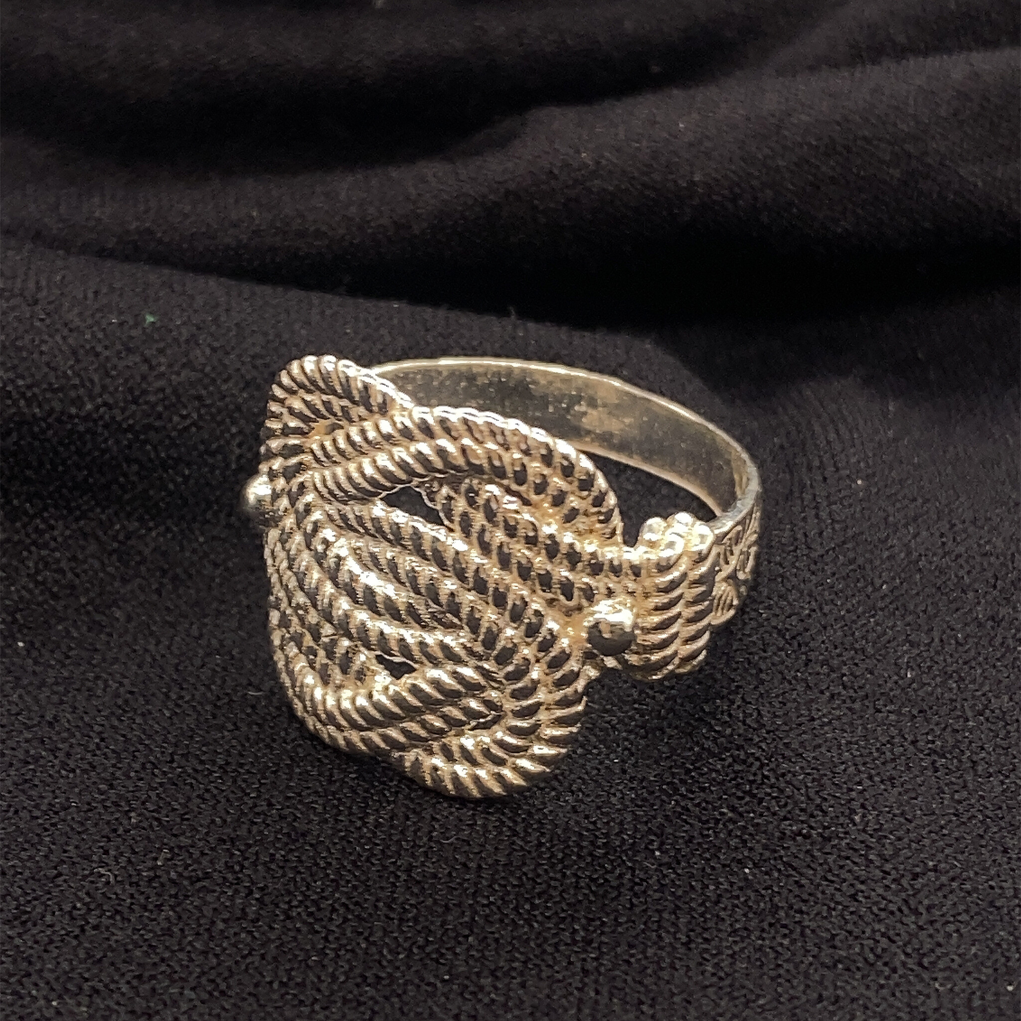 Zilveren mattenklopper ring groot - Juwelier Jansen