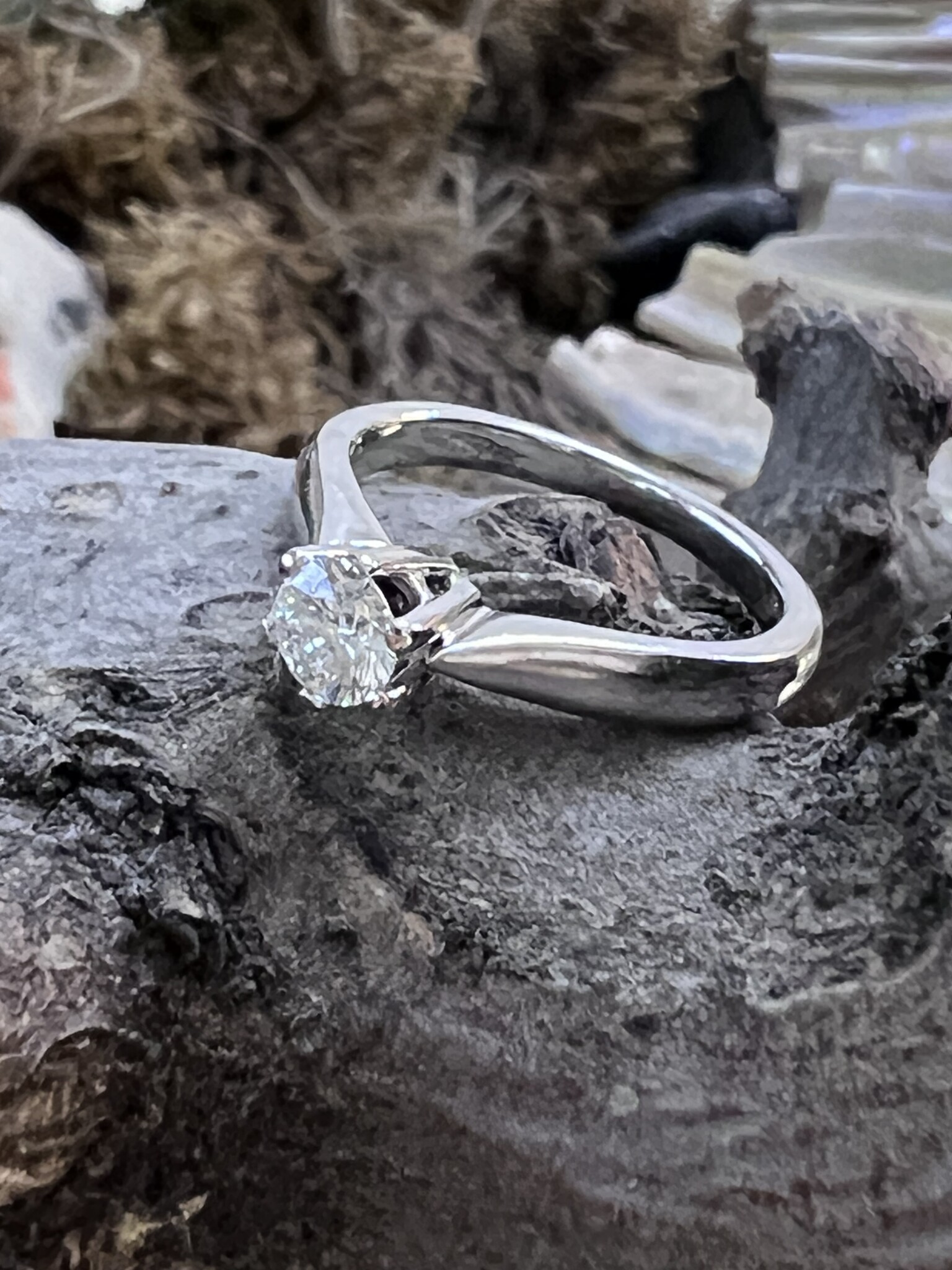 Witgouden briljanten ring 0.35 ct solitair diamant briljant - Juwelier ...