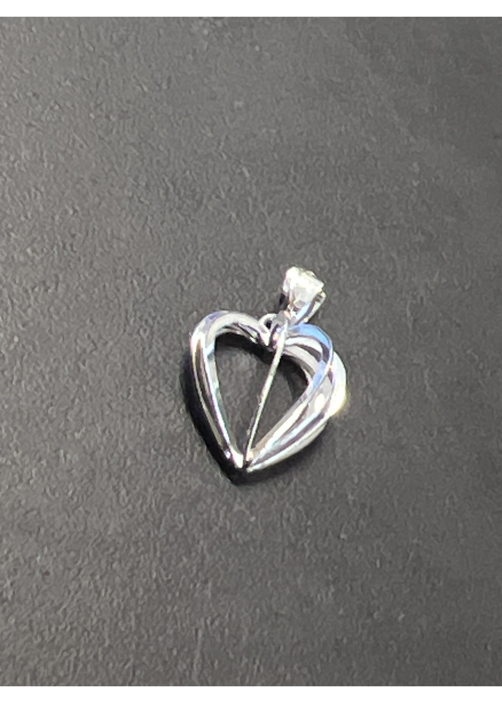 edelstaal hanger hartje voor parel - Juwelier Jansen