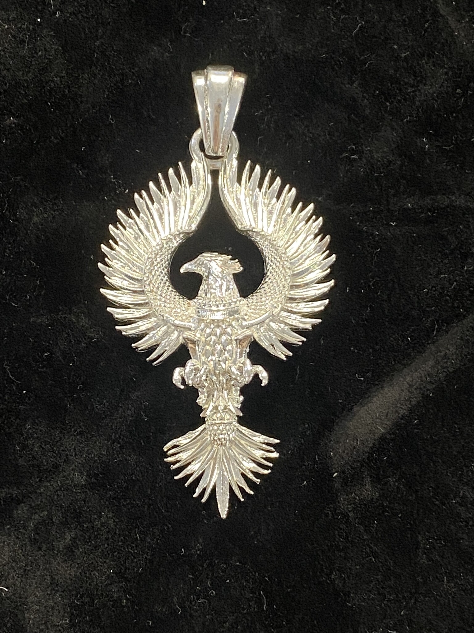 Zilveren 3d hanger adelaar - Juwelier Jansen