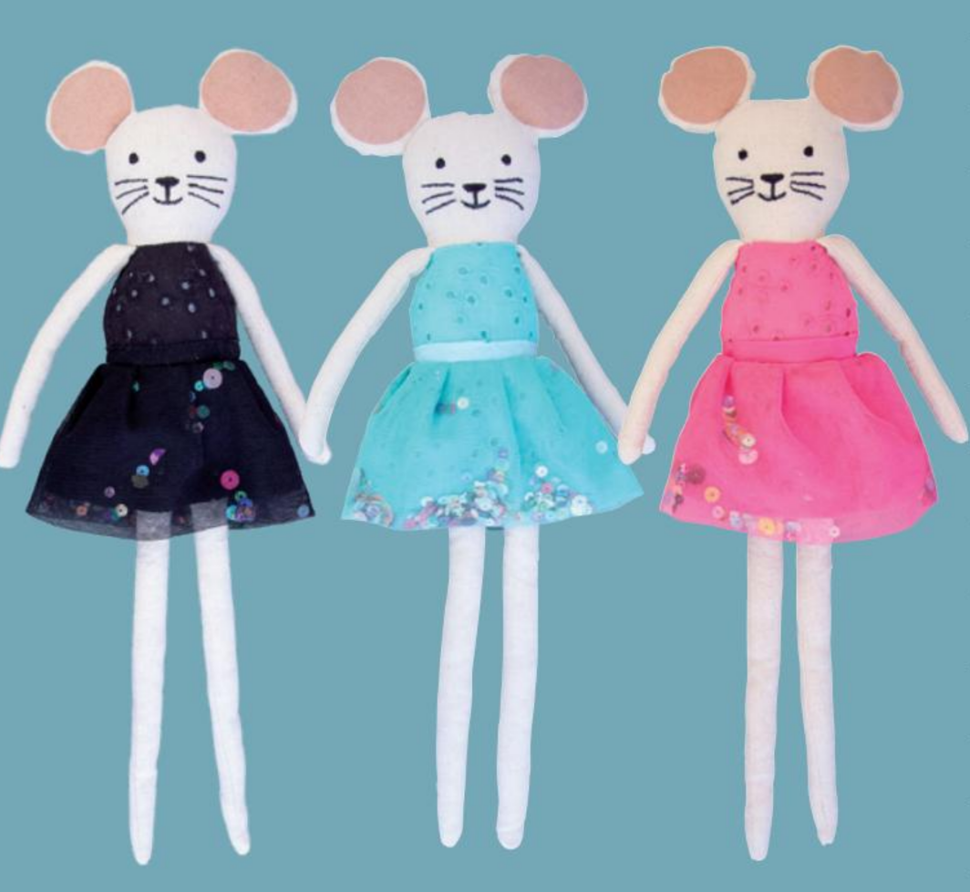 Cuddle toy - Lola the Mouse black - 30 cm - BeterLeven.net