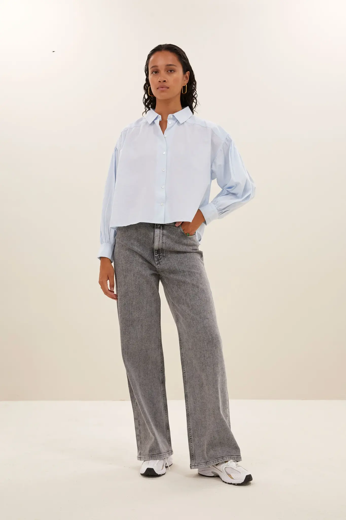 Sarah Short Chambray Blouse FW25 - Oscare
