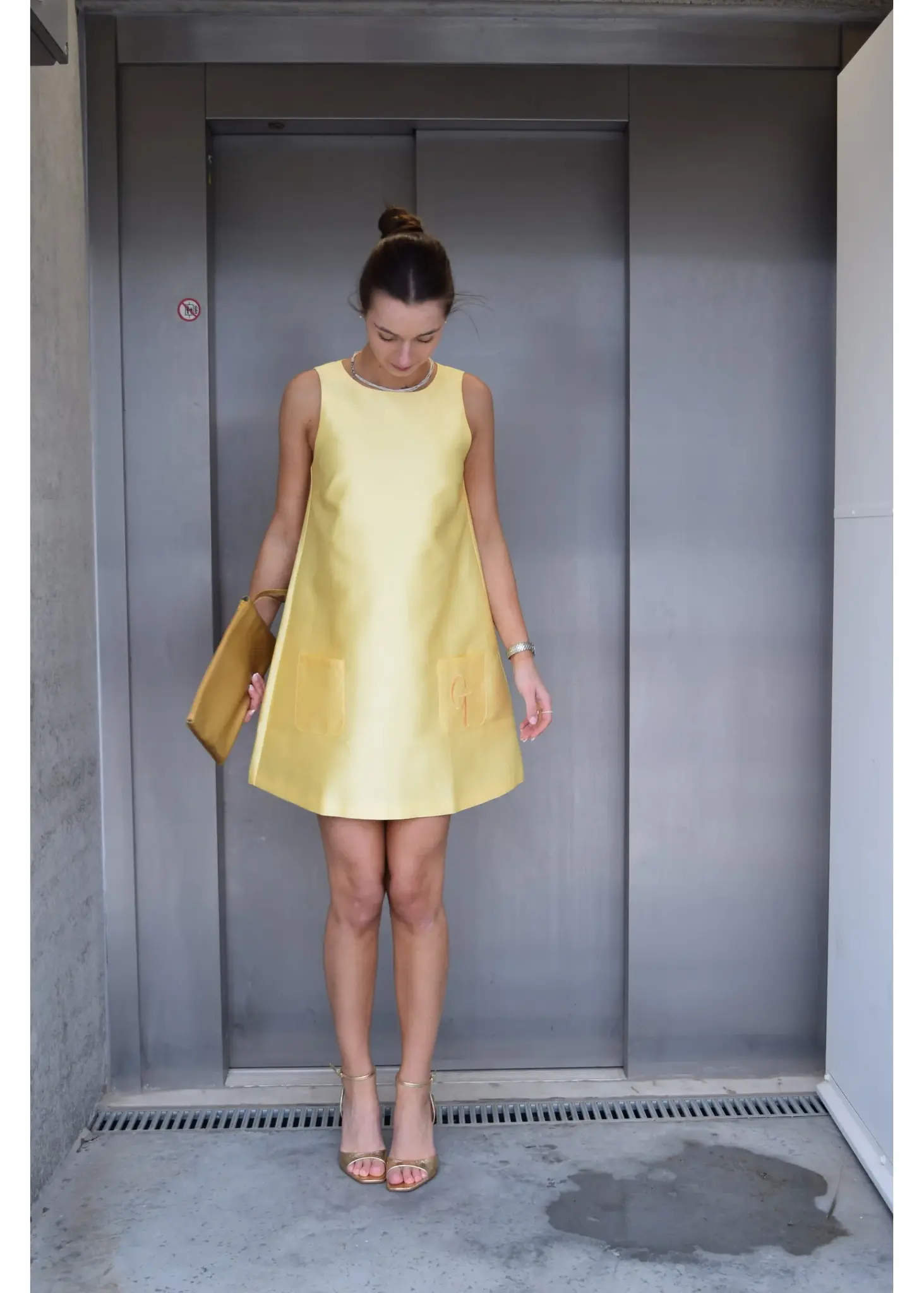 Sybille Dress Yellow - Oscare
