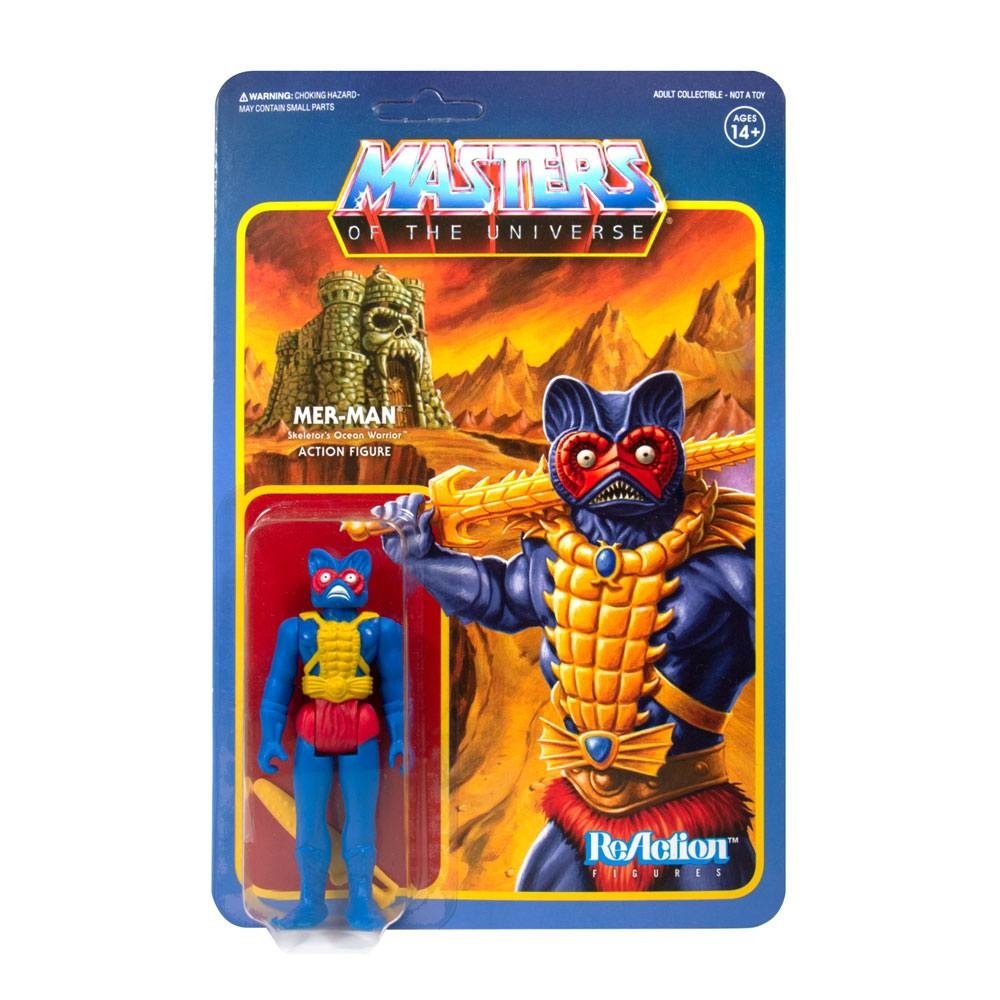 Masters of the Universe ReAction Action Figure Mer-Man (Carry Case ...
