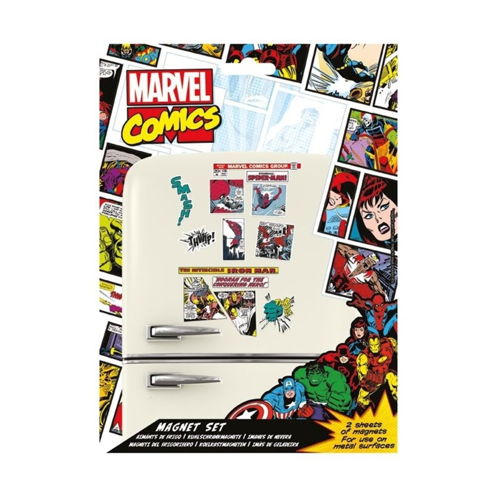 Marvel Comics Fridge Magnets Retro Heroes - Planet Fantasy