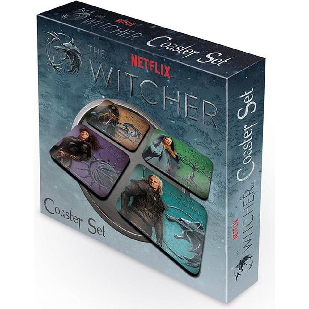 The Witcher Set Coasters (4 pieces) - Planet Fantasy