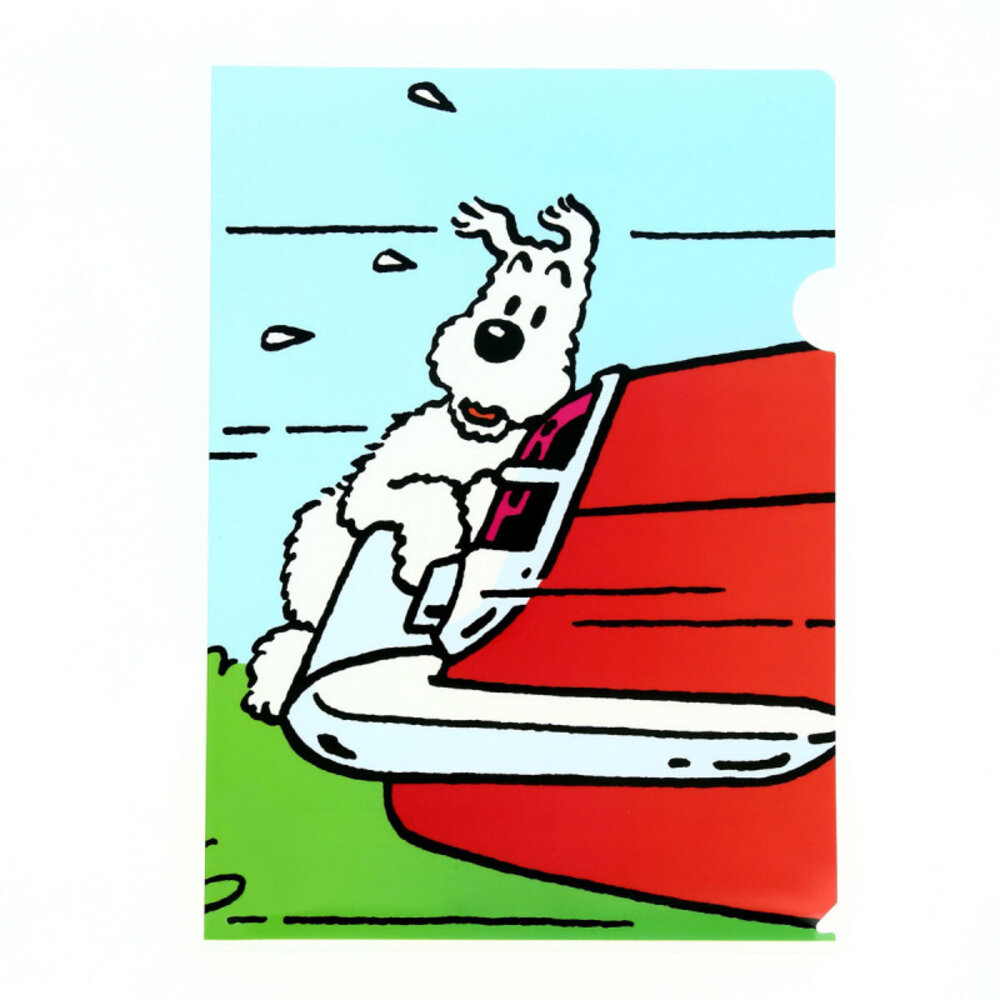 Tintin Plastic Map A4 Snowy Trunk - Planet Fantasy