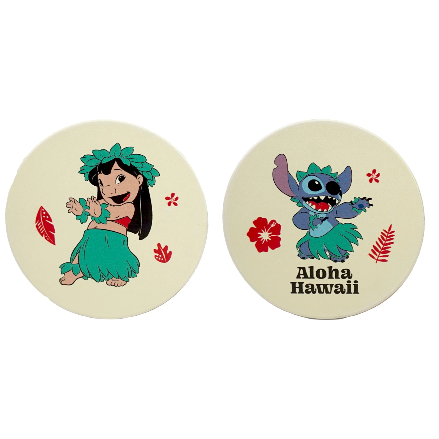 Lilo & Stitch Ceramic Coasters (2 pieces) - Planet Fantasy