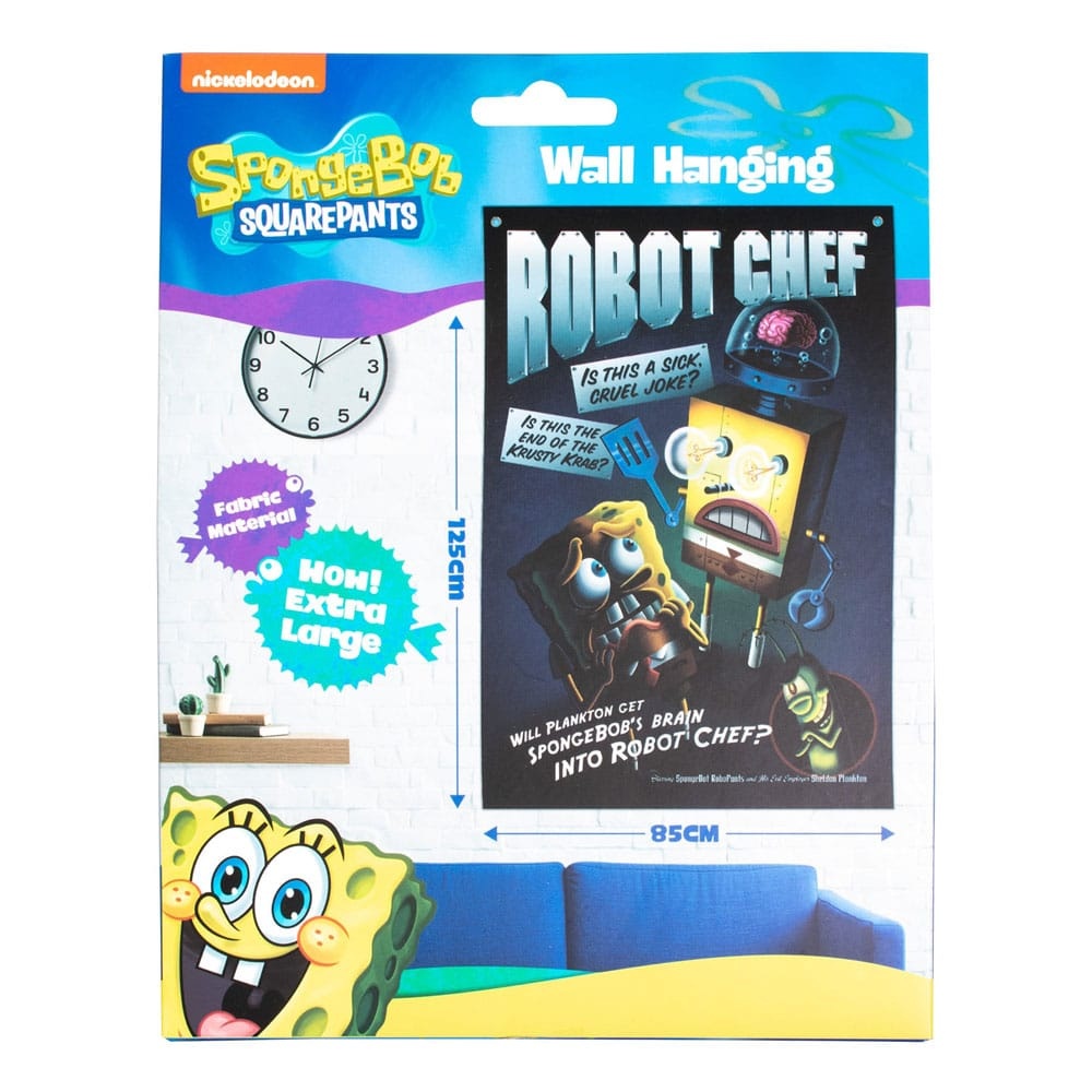 SpongeBob SquarePants Wall Banner Robot Chef 125 x 85 cm - Planet Fantasy