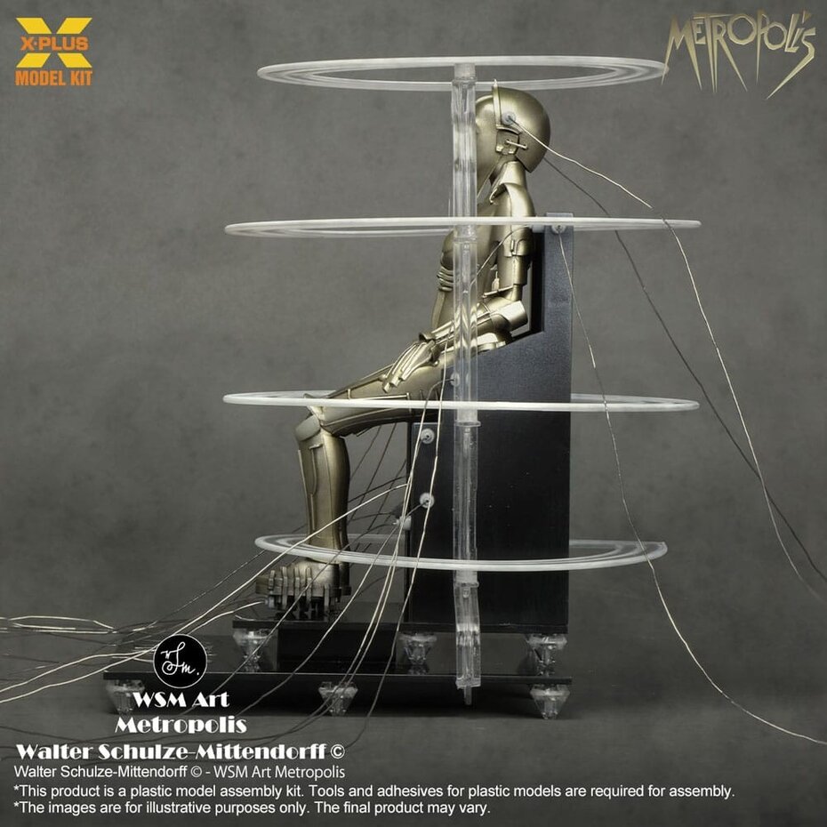 Metropolis Plastic Model Kit 1/8 Maschinenmensch Seated Ver. 18 cm ...