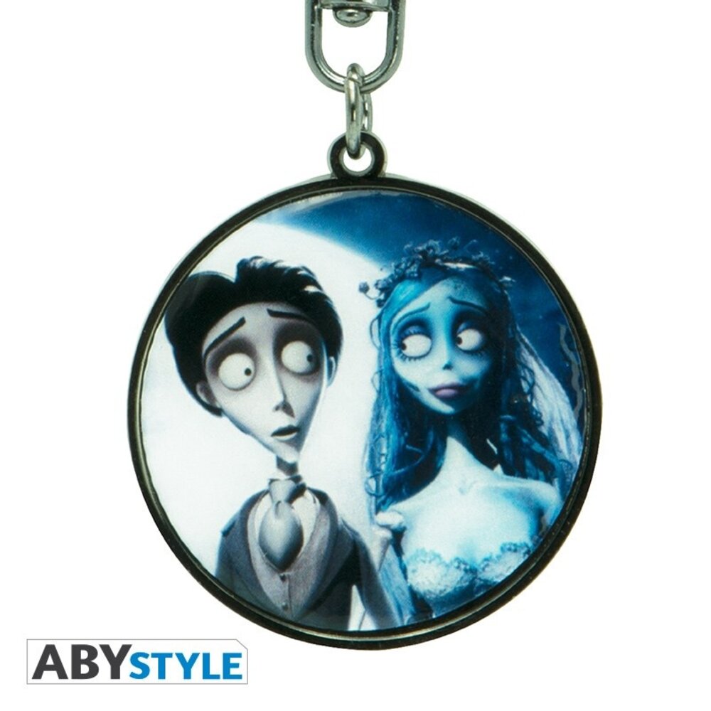 Corpse Bride Victor & Emily Metal Keychain 3.5 cm - Planet Fantasy