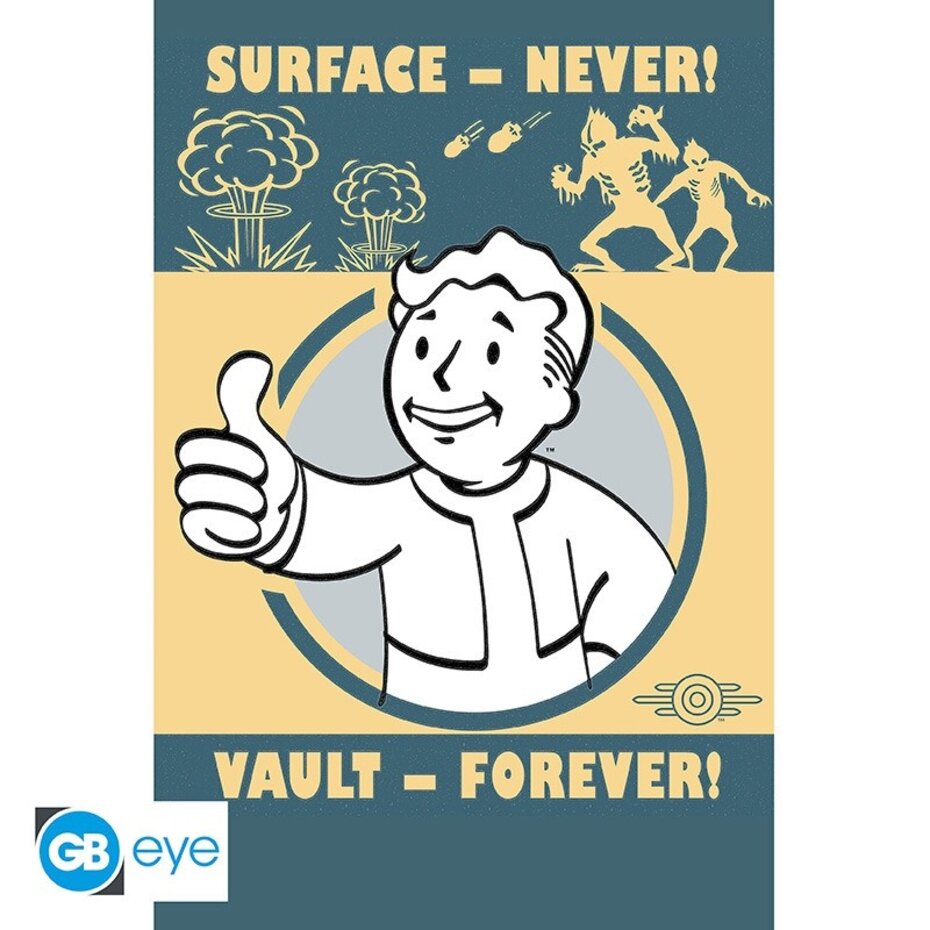 Fallout Vault Forever Poster 91.5 x 61 cm - Planet Fantasy