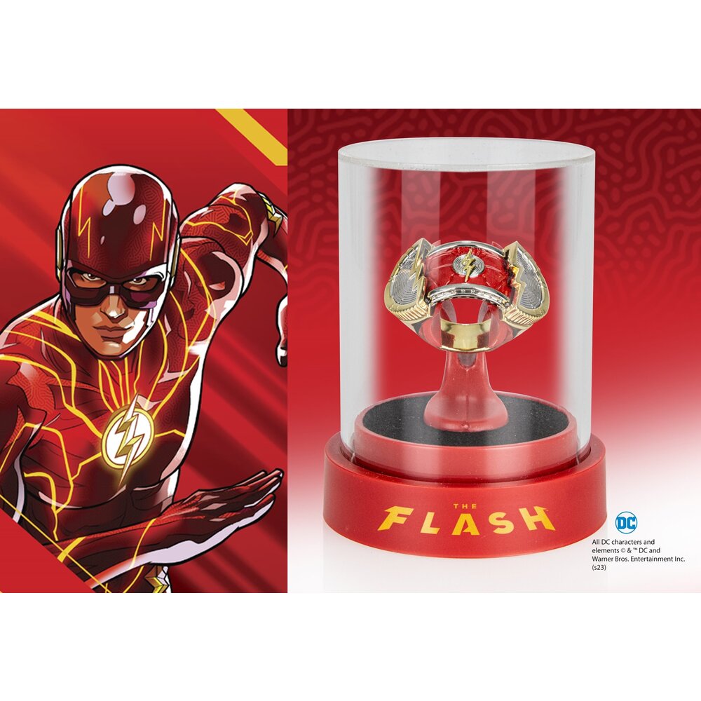 DC Comics The Flash Replica 1/1 Ring with Display - Planet Fantasy