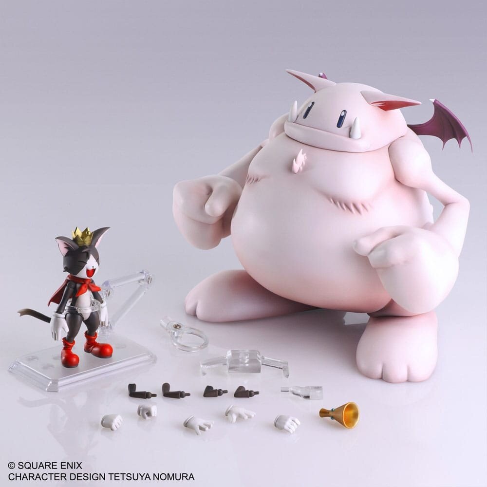 Final Fantasy VII Bring Arts Action Figure Set Cait Sith & Fat Moogle ...