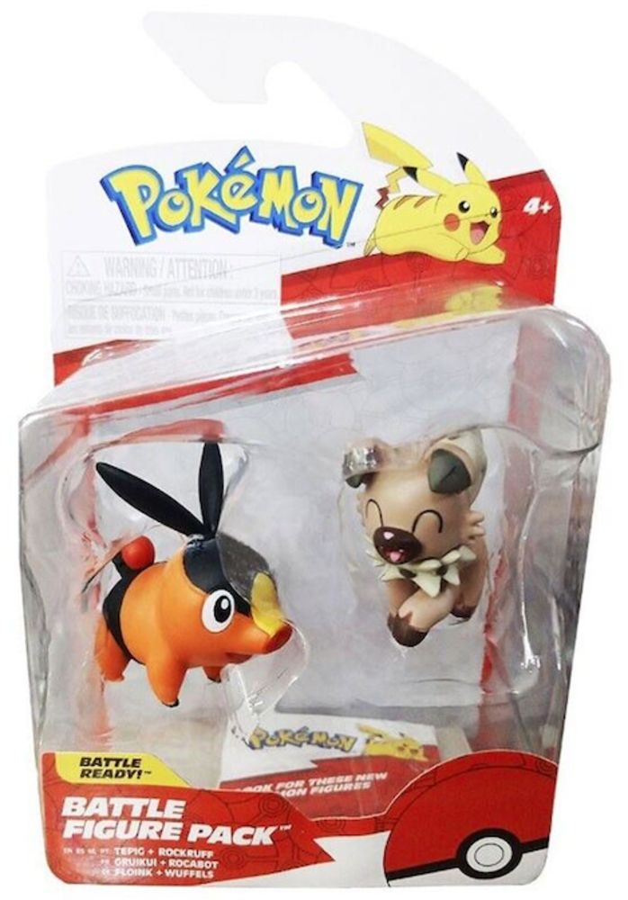 Pokémon Battle Figure Set Figure 2-Pack Tepig, Rockruff - Planet Fantasy