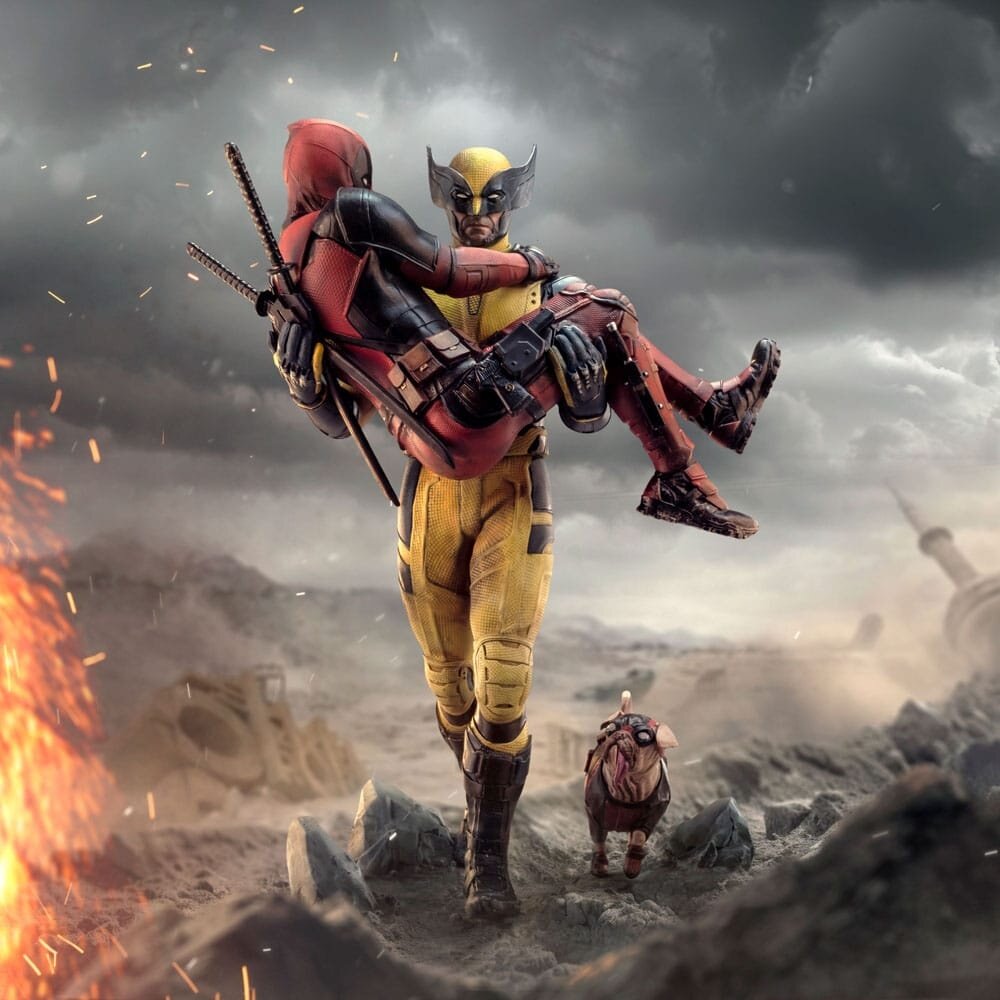 Deadpool Deluxe Art Scale Statue 1/10 Deadpool & Wolverine 21 cm ...