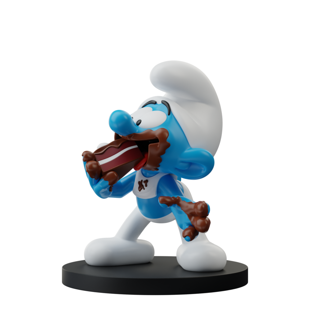 The Smurfs Statuette Greedy Smurf 11 cm - Planet Fantasy