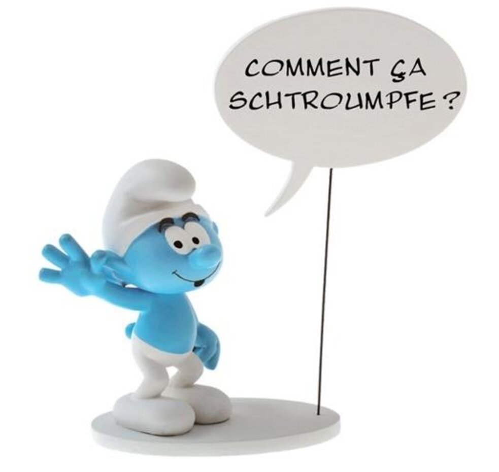 The Smurfs Statue Smurf with Speech Bubble 15 cm - Planet Fantasy