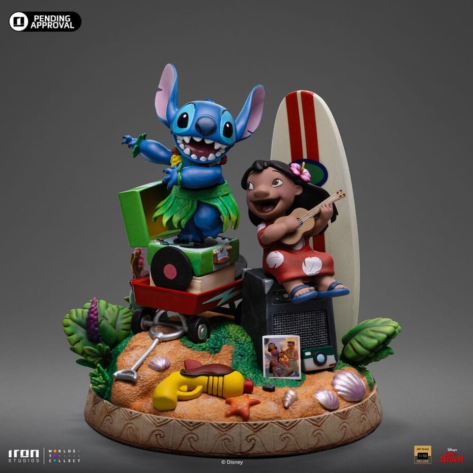 Lilo & Stitch Deluxe Art Scale Statue 1/10 Lilo & Stitch 20 cm - Planet ...
