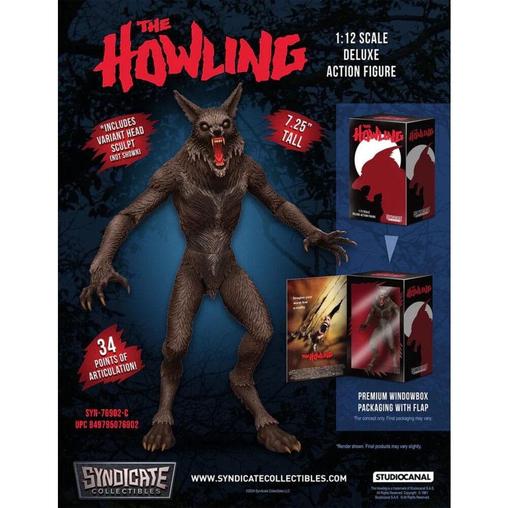 The Howling Deluxe Action Figure 1/12 Werewolf 19 cm - Planet Fantasy