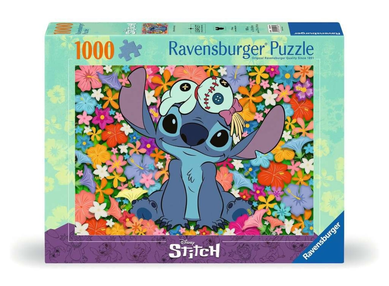 Stitch Bloemen Puzzel (1000 stukken) - Planet Fantasy