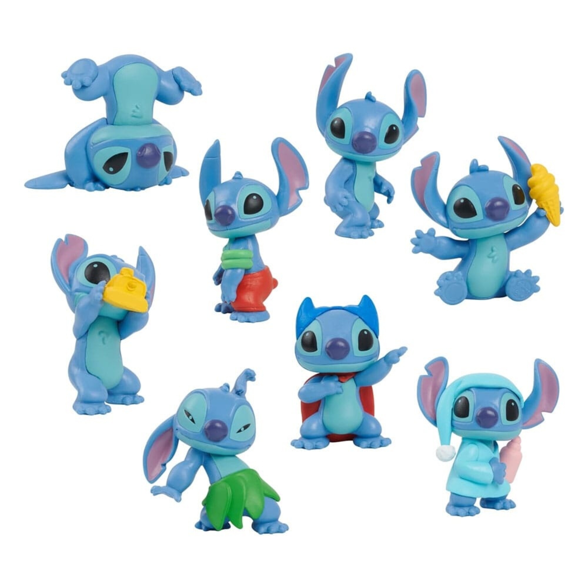 Lilo & Stitch Mini Figure 8-Pack Stitch Collectible Figure Set 7 cm ...