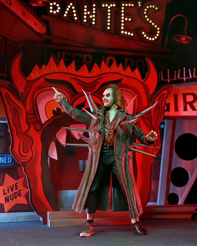 Beetlejuice (1988) Diorama Trenchcoat with Spikes Inferno Room Deluxe ...