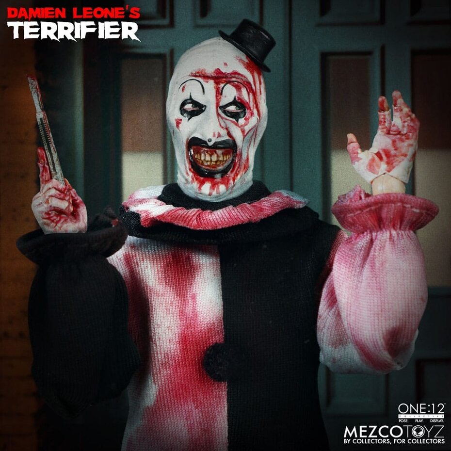 Terrifier Action Figure 1/12 Art the Clown Deluxe Edition 17 cm ...