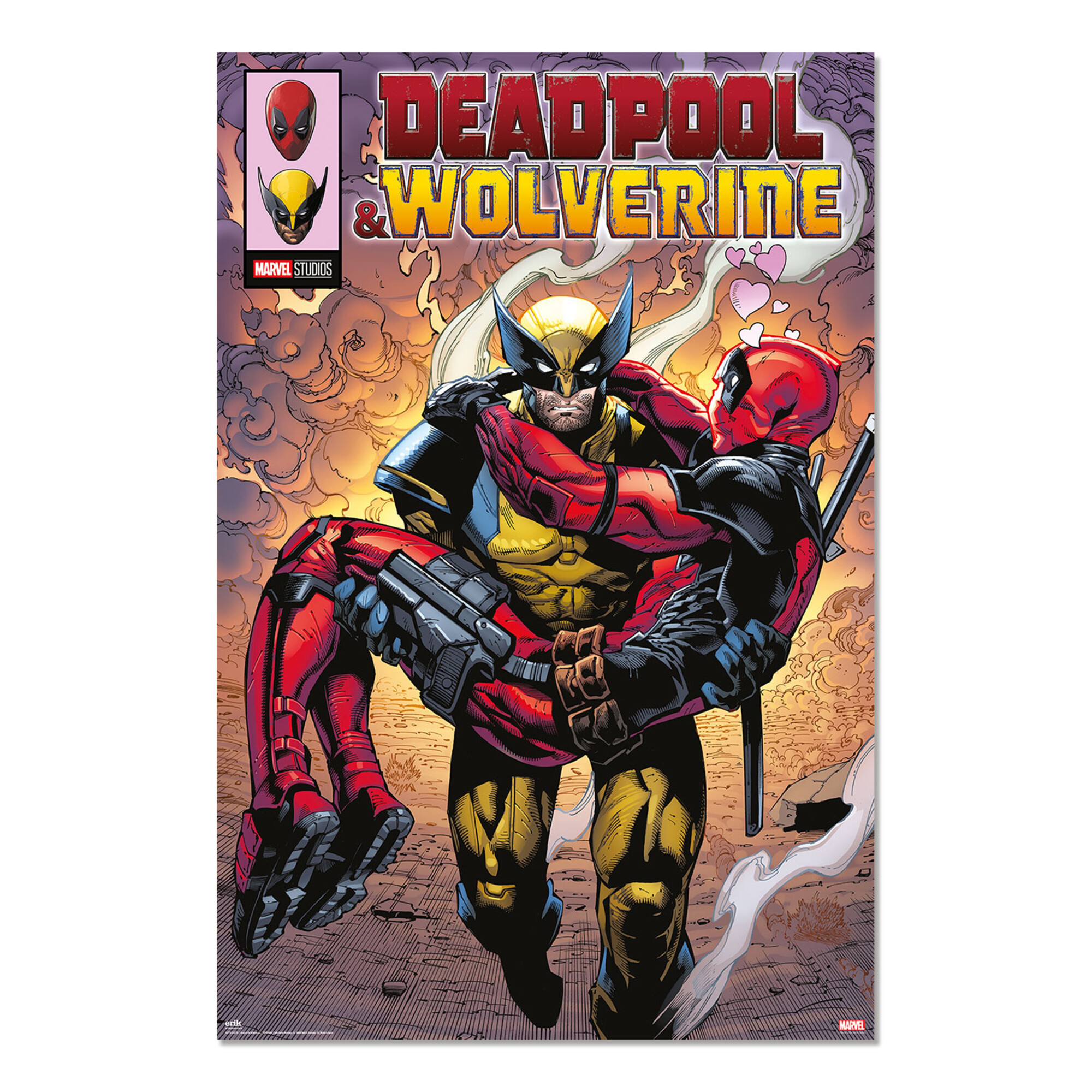 Deadpool & Wolverine Love Poster 61 x 91.5 cm - Planet Fantasy