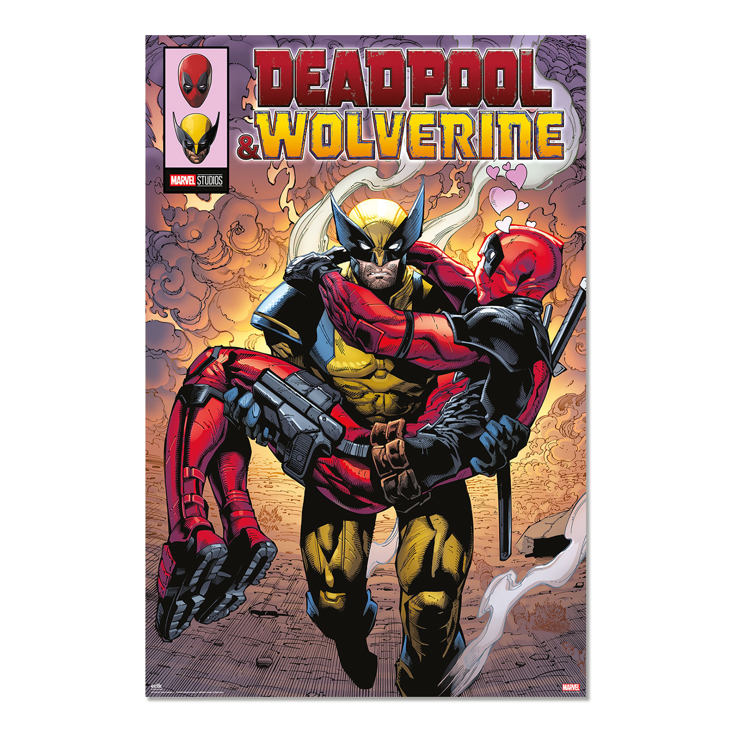 Deadpool & Wolverine Love Poster 61 x 91.5 cm - Planet Fantasy