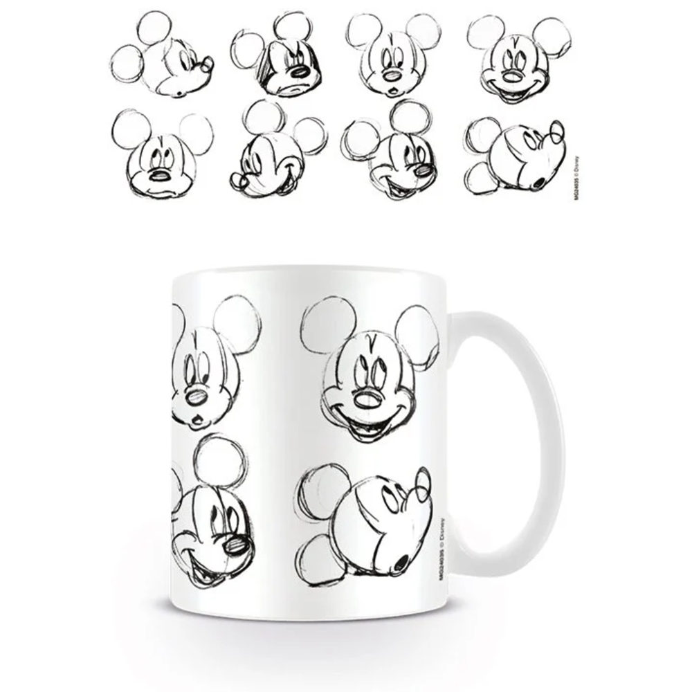 Mickey Mouse Sketch Faces Mok - Planet Fantasy
